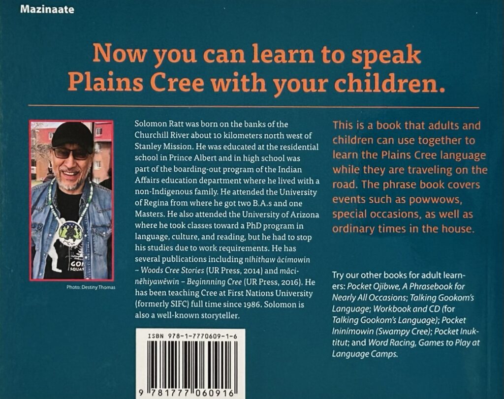 Pocket Nêhiyawêwin (Plains Cree) for Kids and Parents - Mazinaate